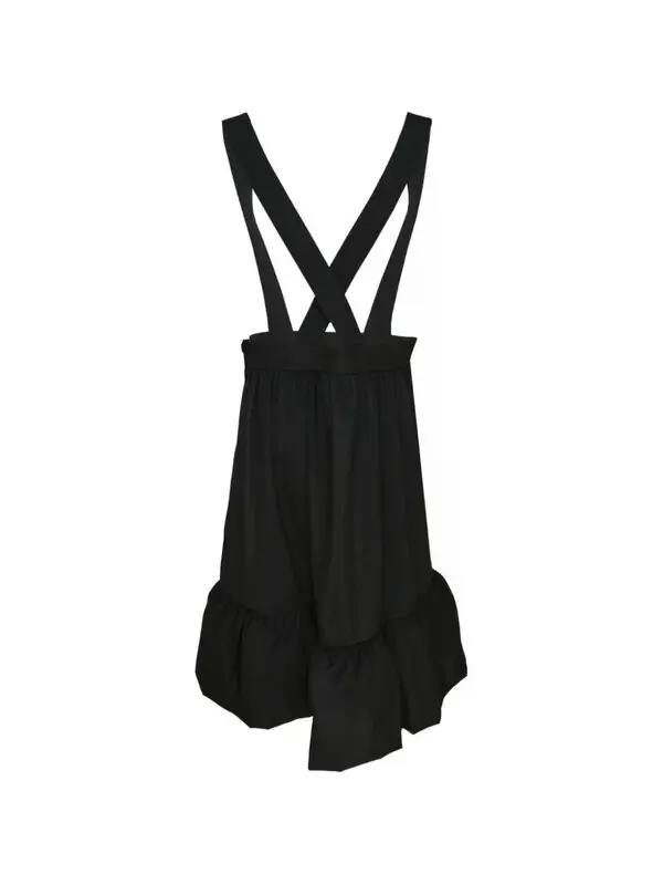 Comme Des Garçons Cross-back Ruffled Dress