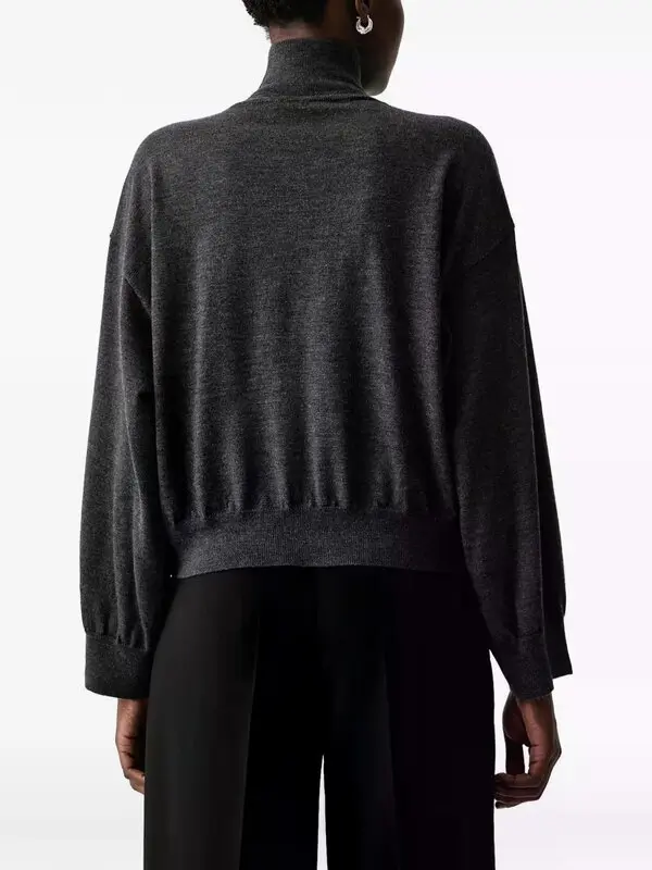 ERMANNO FIRENZE Logo-patch Roll-neck Sweater