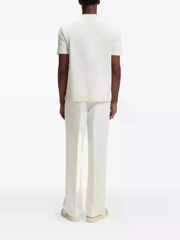 BOSS Textured Regular-fit T-shirt