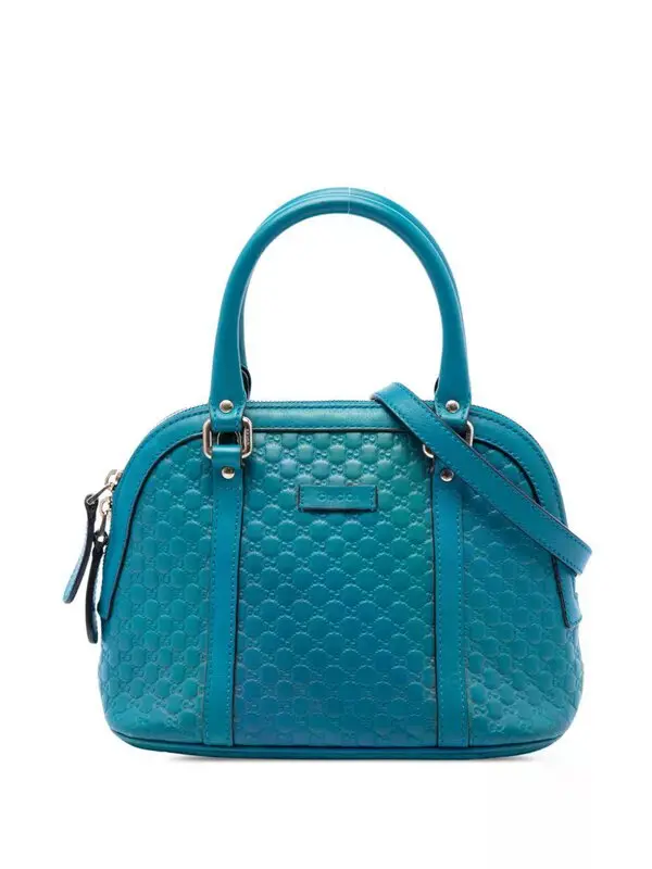 Gucci Micro Guccissima Dome Satchel - Blue