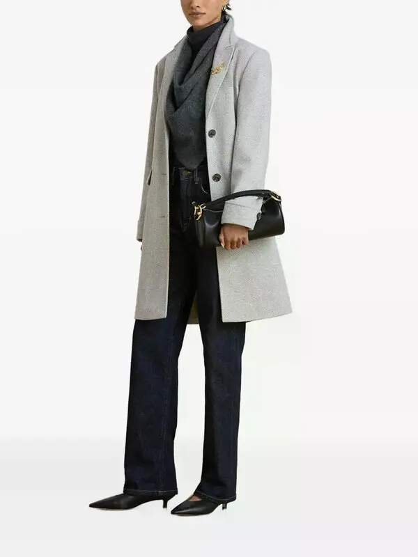 Ralph Lauren Herringbone Notch-lapel Coat