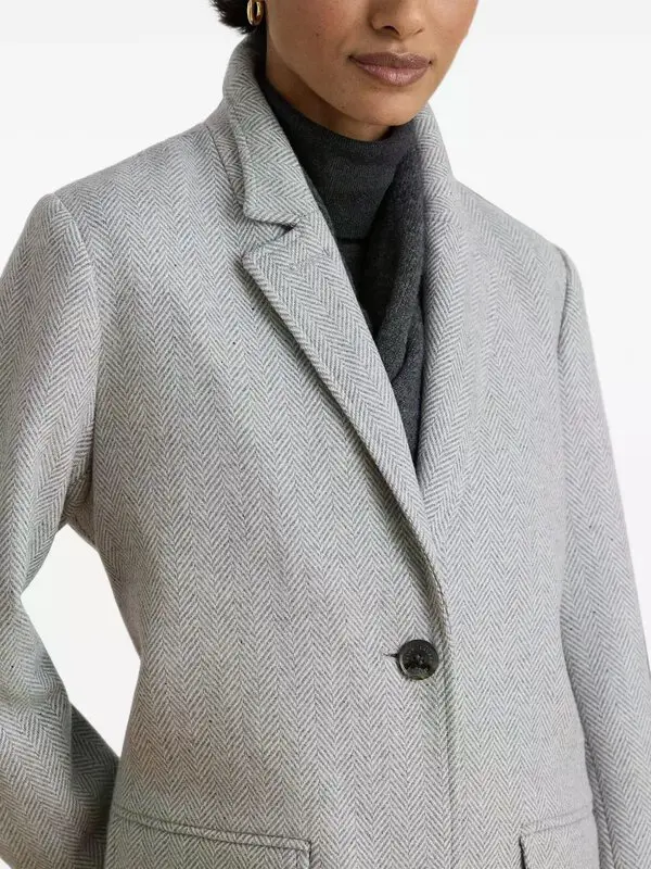Ralph Lauren Herringbone Notch-lapel Coat