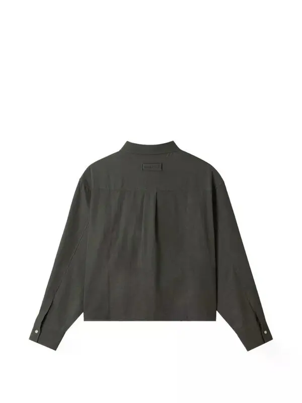 Izzue Ruched Drawstring Shirt - Grey