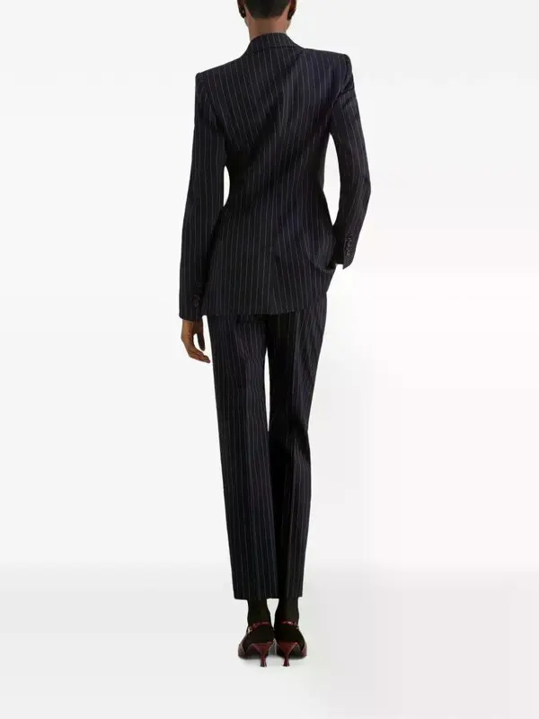 Dolce & Gabbana Turlington Single-breasted Jacket In Pinstripe Wool