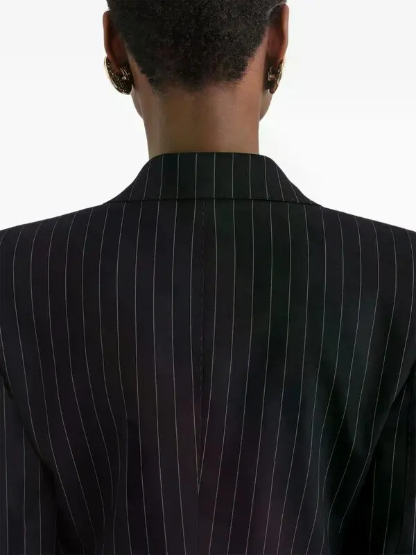 Dolce & Gabbana Turlington Single-breasted Jacket In Pinstripe Wool