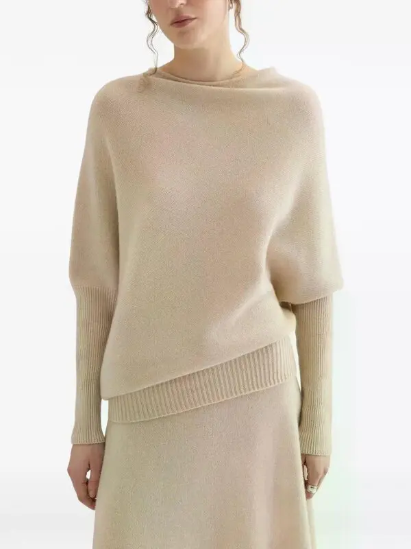Agnona Asymmetrical Cashmere Sweater