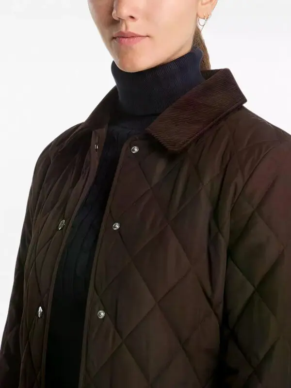 Gant Quilted Corduroy-collar Coat