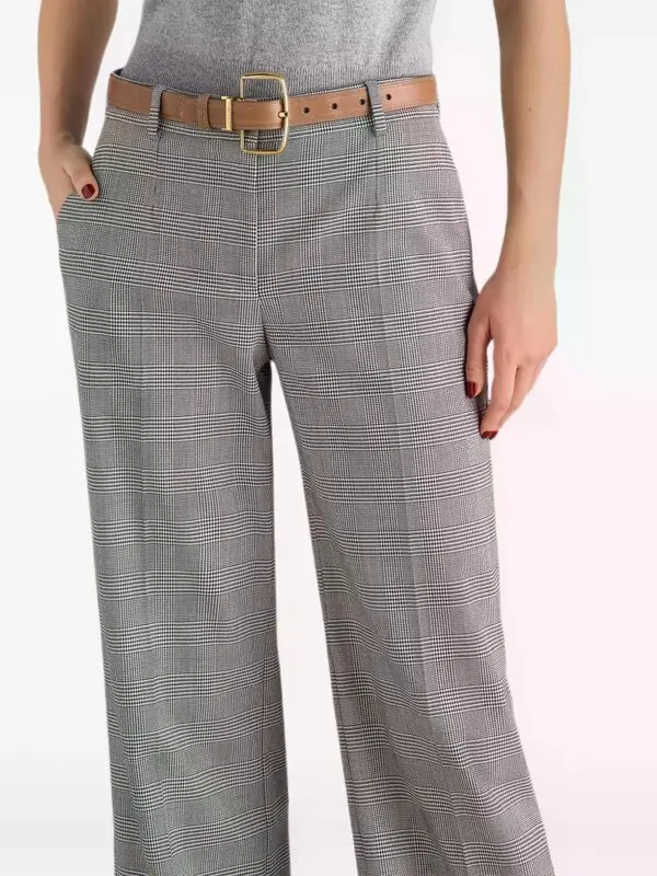 Dolce & Gabbana Glen Plaid Wool Trousers