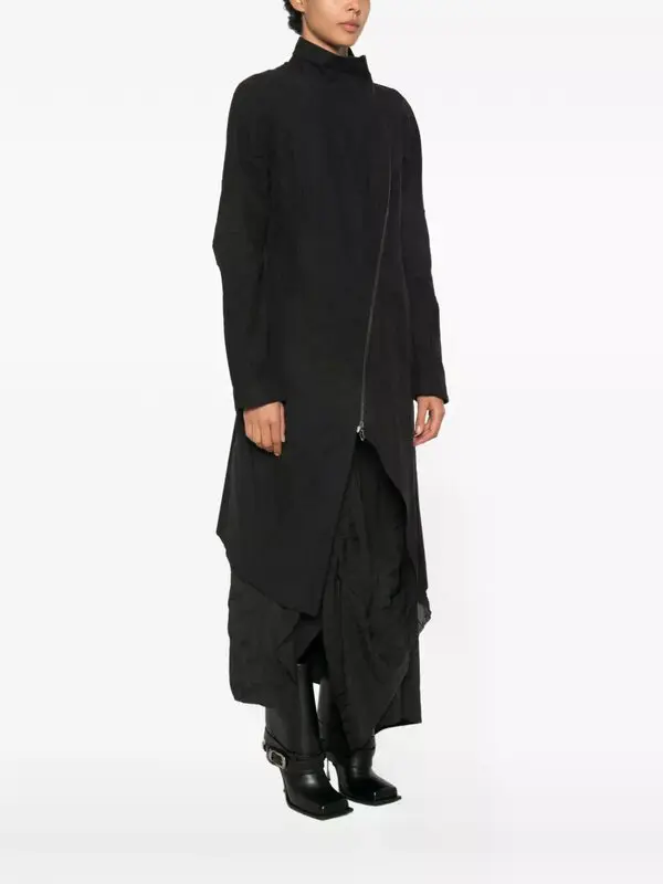 LEON EMANUEL BLANCK Asymmetric Zip-up Coat