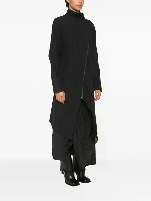 LEON EMANUEL BLANCK Asymmetric Zip-up Coat