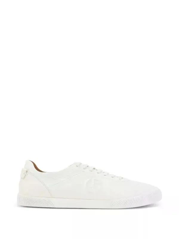 Giorgio Armani Logo-embossed Leather Sneakers