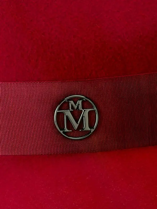 MAISON MICHEL Henrietta Logo-detail Fedora Hat