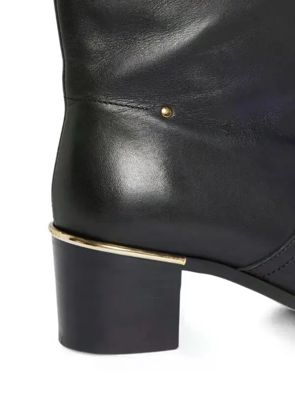 Vanessa Bruno Gold-tone Hardware Knee-high Boots