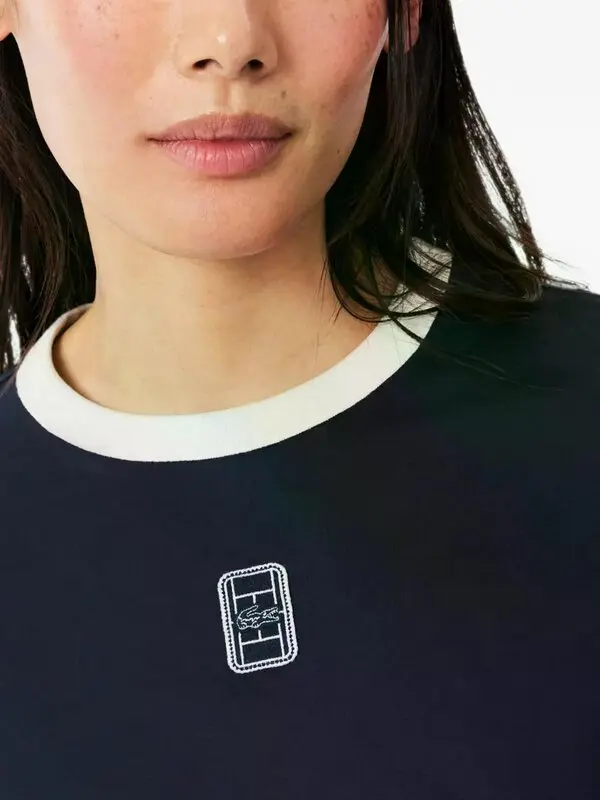 Lacoste Embroidered-badge Cotton Jersey T-shirt