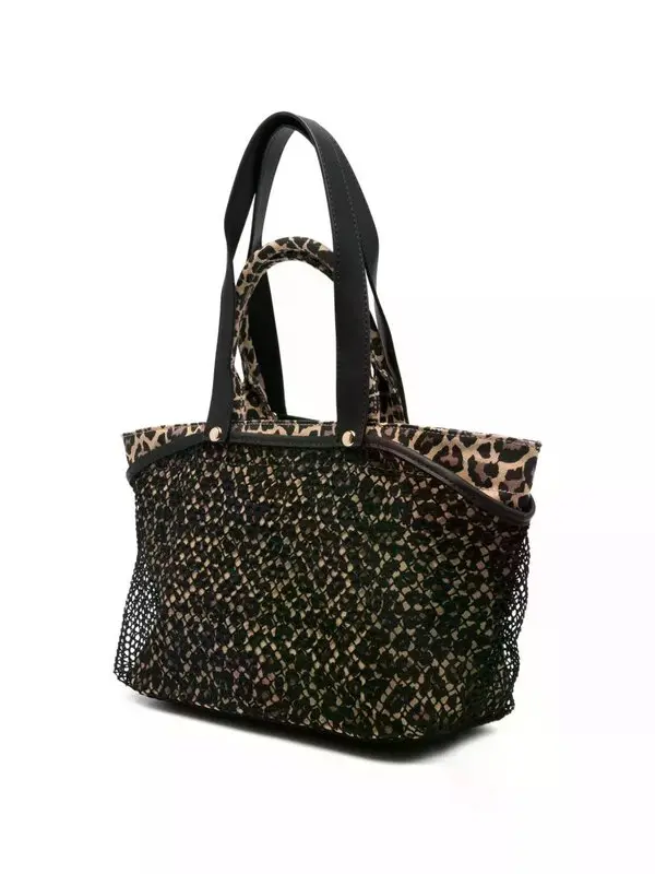 SECRET PON-PON City Leopard-print Tote Bag - Neutrals