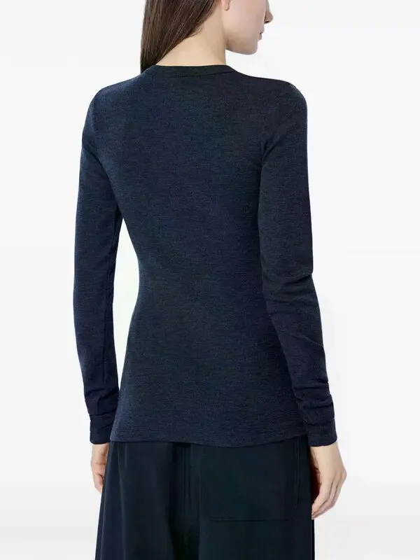 RÓHE Wool Crew-neck Long-sleeve Top