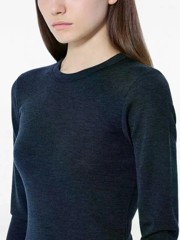 RÓHE Wool Crew-neck Long-sleeve Top