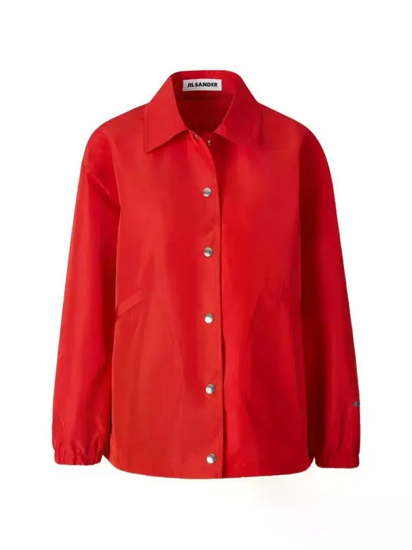 JIL SANDER Press-stud Jacket - Red