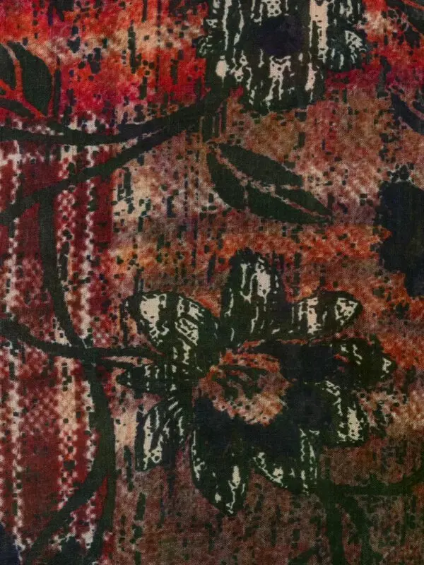 SGOMBERO CANTINE Floral-print Fringed Scarf