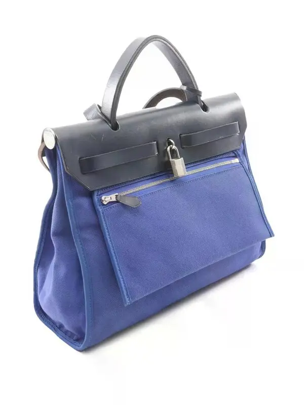 Hermès Toile Herbag Zip Satchel