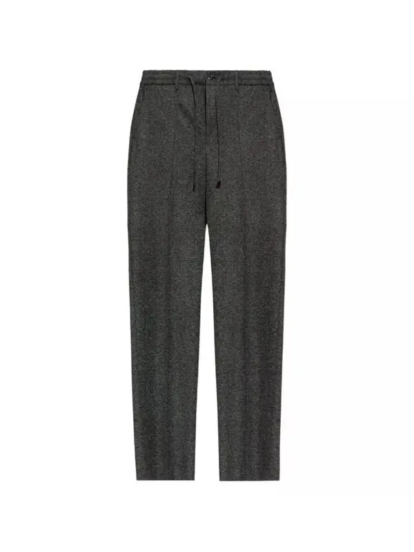 Etro Drawstring-waist Pressed-crease Trousers