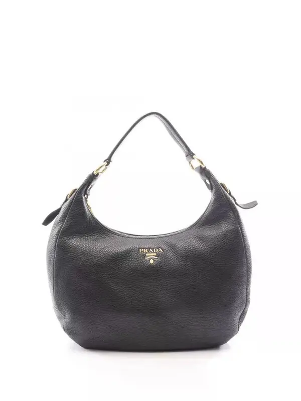 Prada Vitello Daino Zip Top Hobo Bag