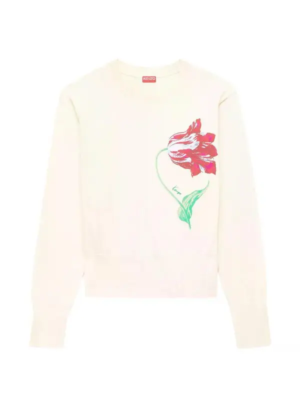 Kenzo Tulip Embroidered Jumper