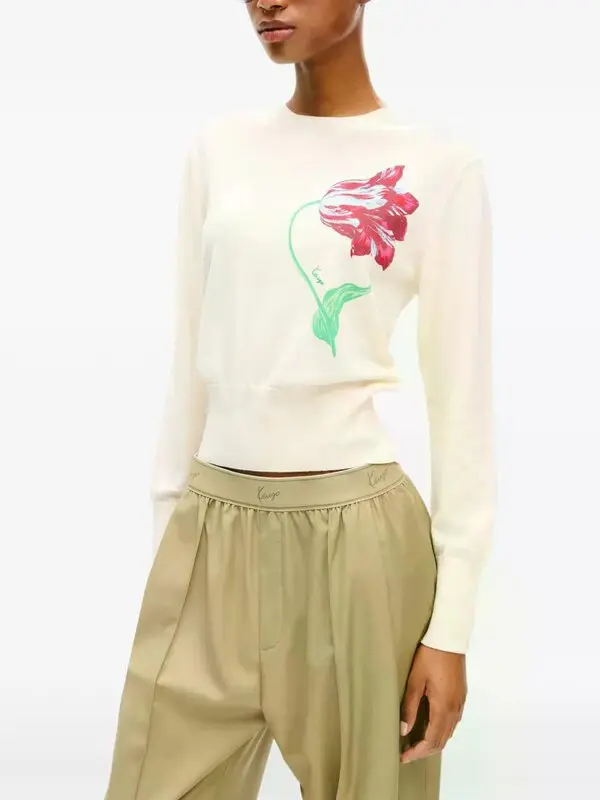 Kenzo Tulip Embroidered Jumper