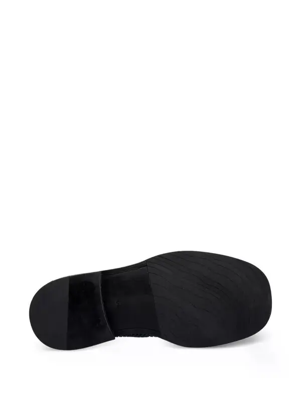 Filling Pieces Woven Leather Loafers
