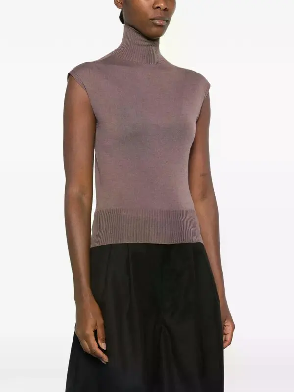 Rick Owens Turtleneck Sleeveless Top