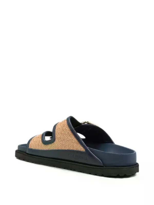 BIRKENSTOCK Buckle-fastening Raffia-effect Sandals