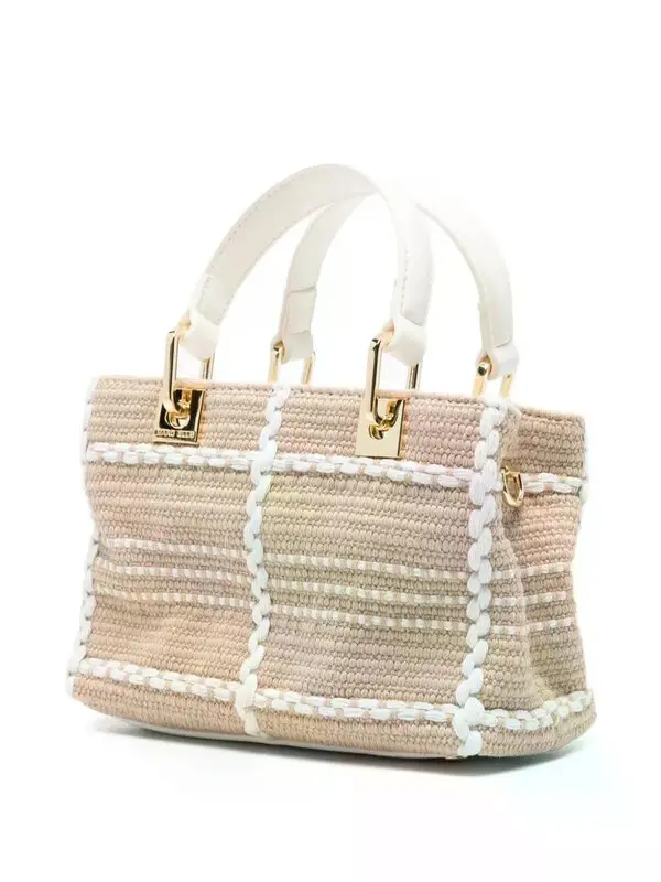 MARC ELLIS Krissy Woven-effect Tote Bag