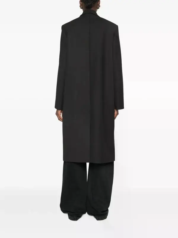INDRESS Notched-lapel Flap-pocket Coat