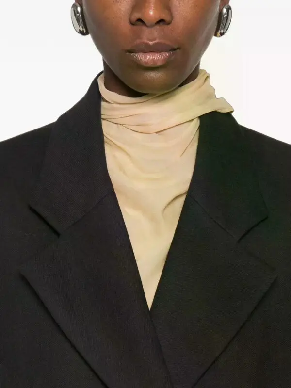 INDRESS Notched-lapel Flap-pocket Coat
