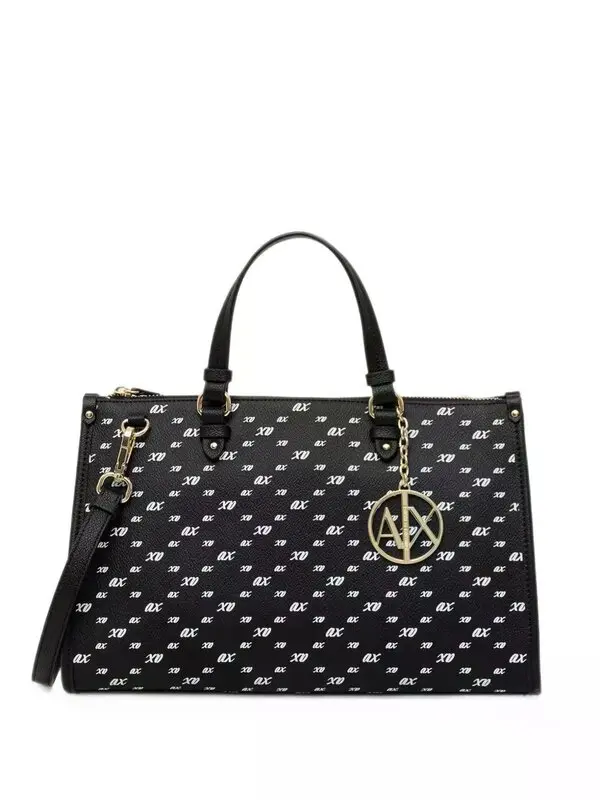 Armani Exchange Logo-print Tote Bag - Black