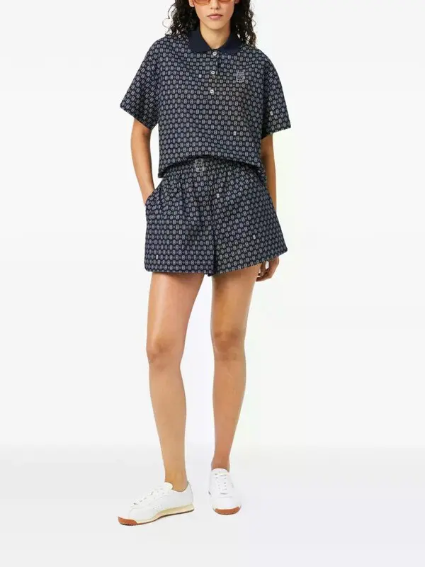 Lacoste Printed Oversized Shorts