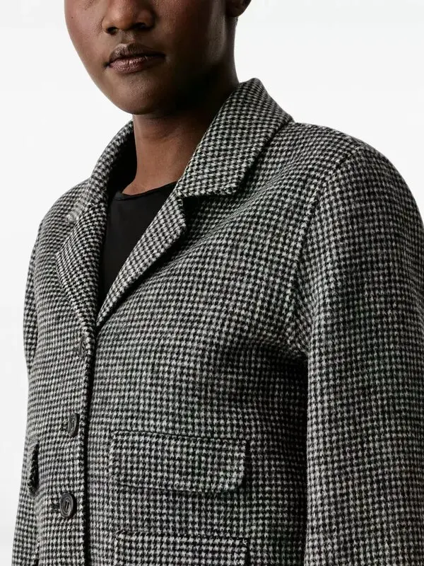 ERMANNO FIRENZE Houndstooth-pattern Cropped Jacket