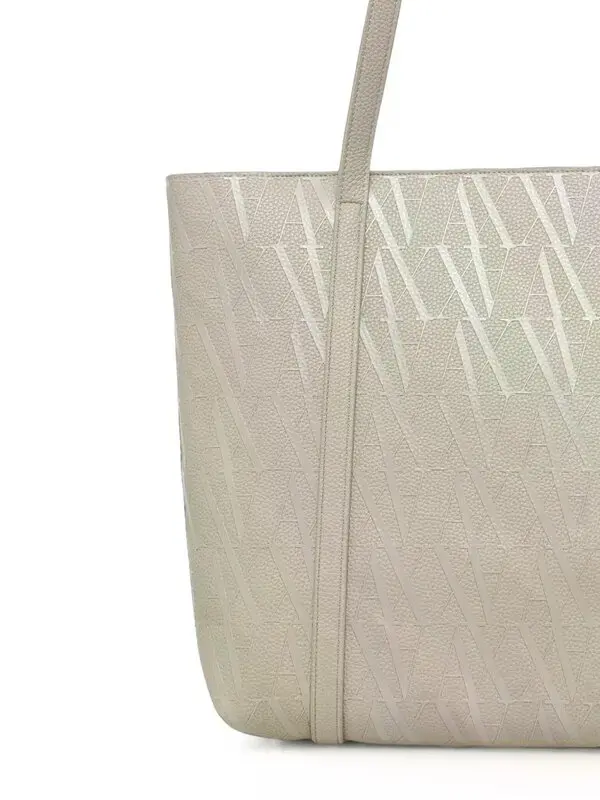 Armani Exchange Monogram-embossed Tote Bag