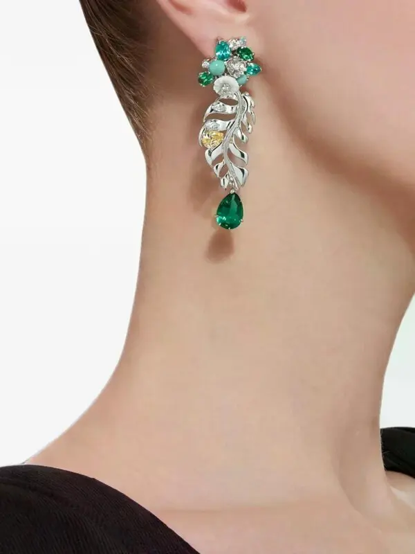 ANABELA CHAN Palm Multi-stones Earrings