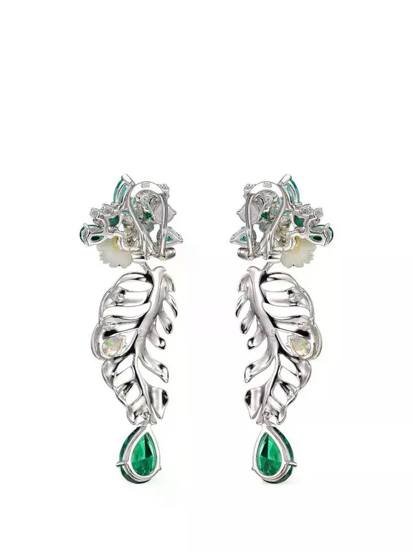 ANABELA CHAN Palm Multi-stones Earrings
