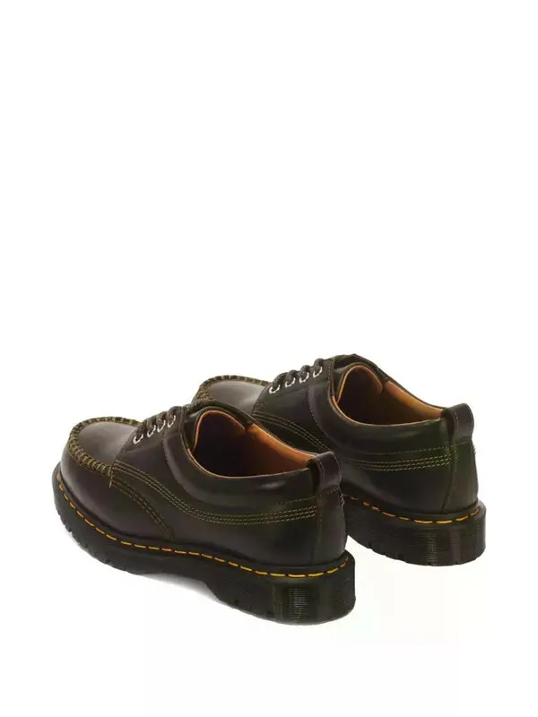 Dr. Martens Lowell Whipstitch-detail Moc Toe Shoes - Brown