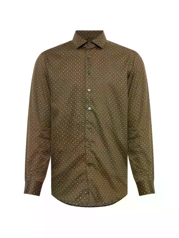Etro Geometric-print Cotton Shirt