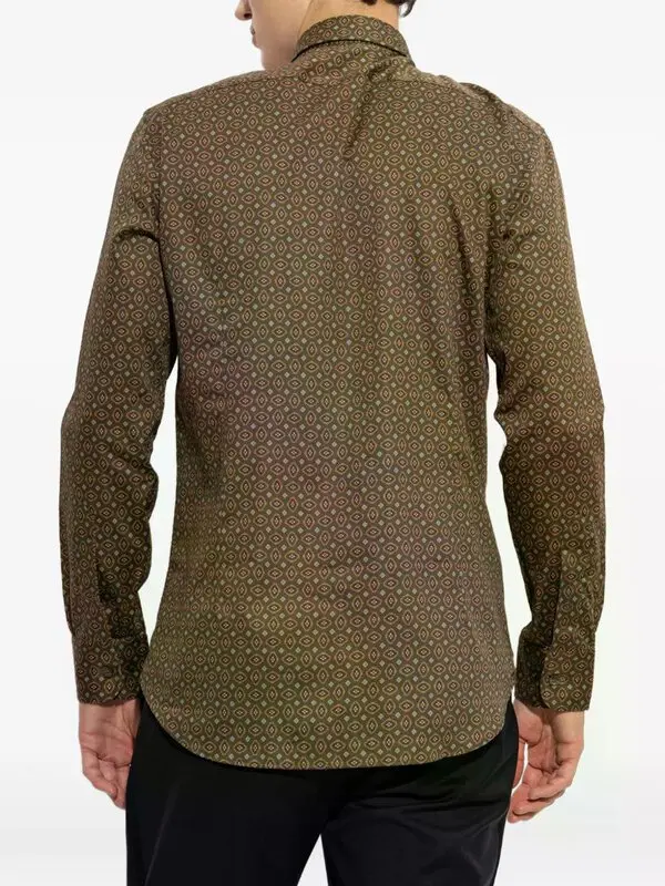 Etro Geometric-print Cotton Shirt