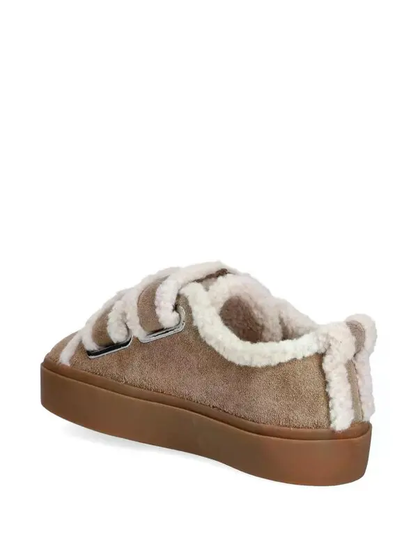 Inuikii Shearling-trim Touch-strap Sneakers
