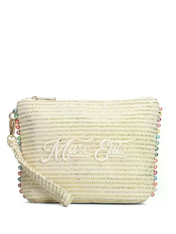 MARC ELLIS Cassy Indy Bead-embellished Clutch Bag