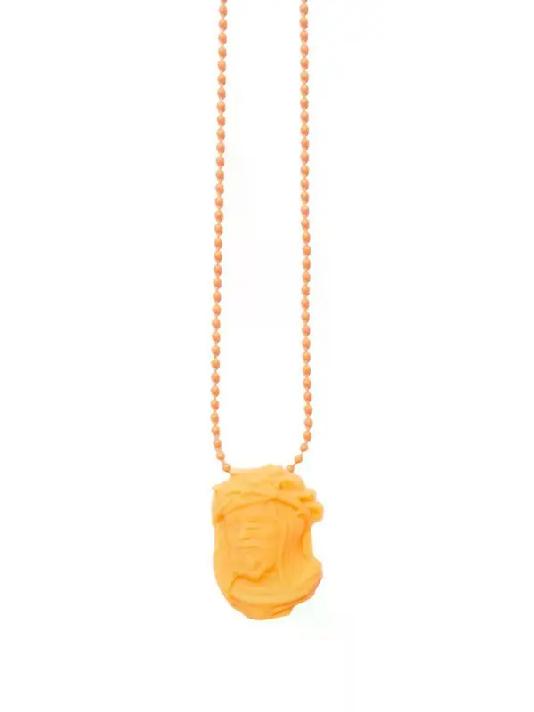 JUN/NAKAYAMA Sculpted-pendant Ball-chain Necklace
