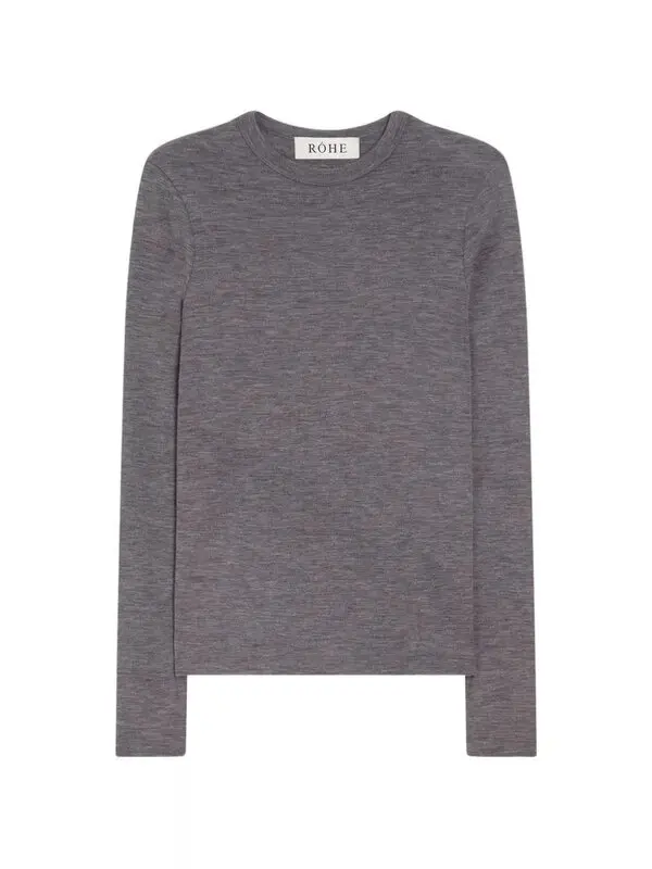 RÓHE Fine-knit Long-sleeved T-shirt