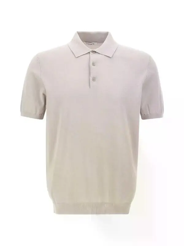 KANGRA Ribbed-trim Polo Shirt