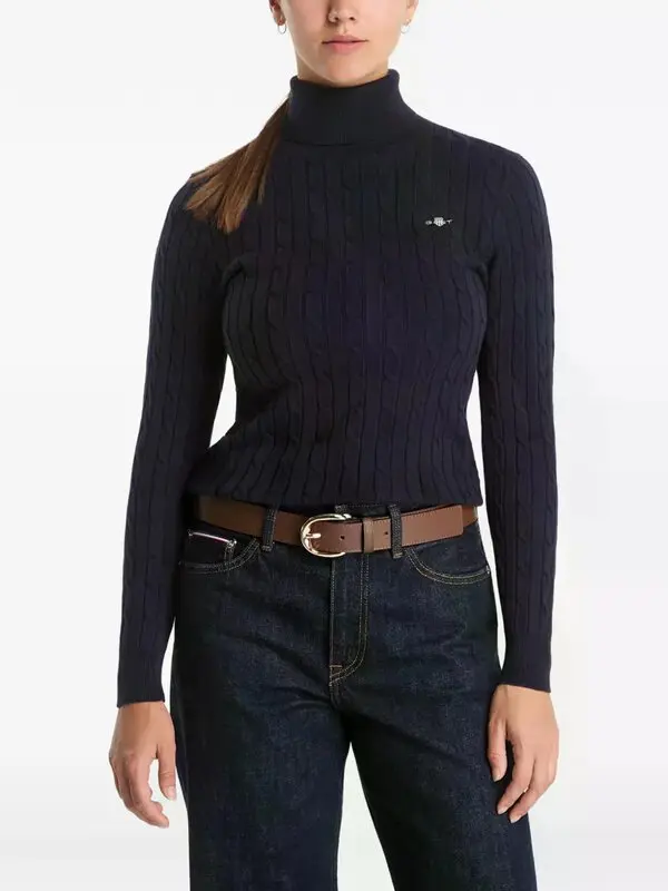 Gant Cable-knit Roll-neck Sweater