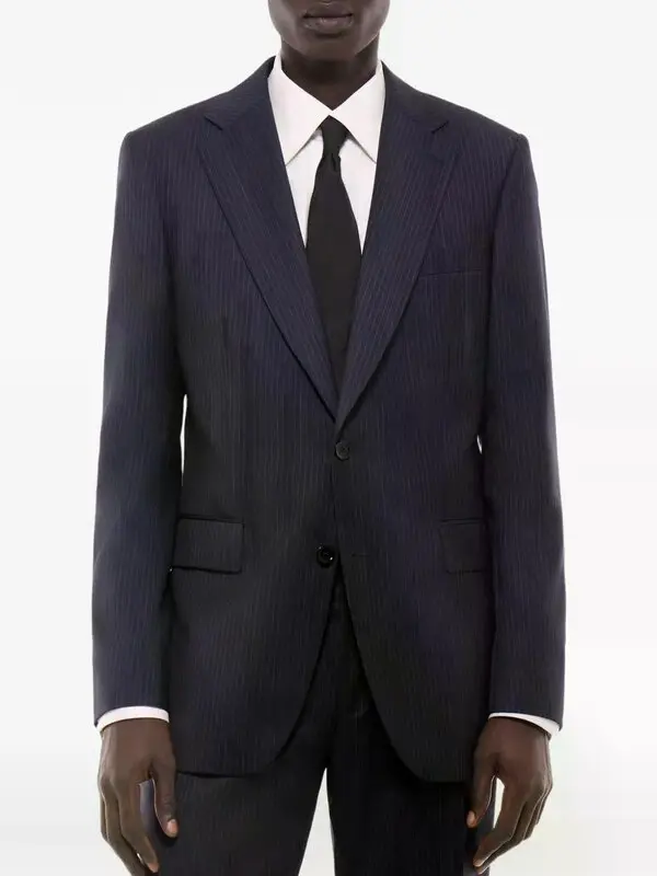 FURSAC Striped Wool Suit Jacket